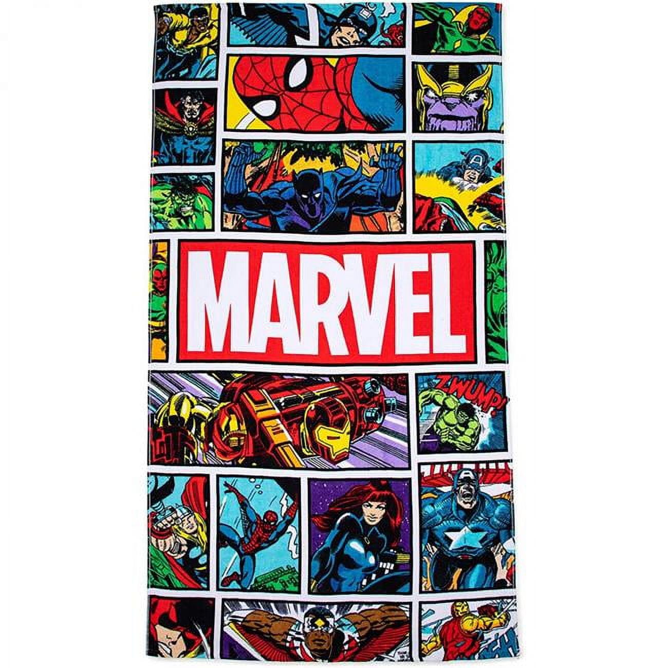 Marvel Heroes & Avengers Marvel Vintage Comic Panels Oversized Beach ...