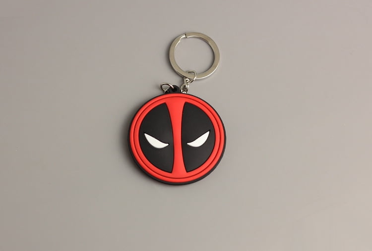 Marvel Heroes Deadpool X Battleship Q Version Deadpool Keychain Soft ...