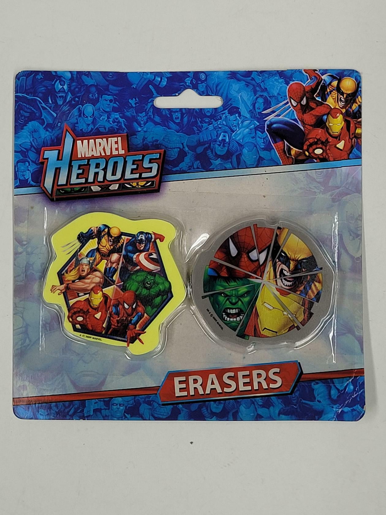 Marvel Heroes Erasers- Collectible Set of Two - Walmart.com