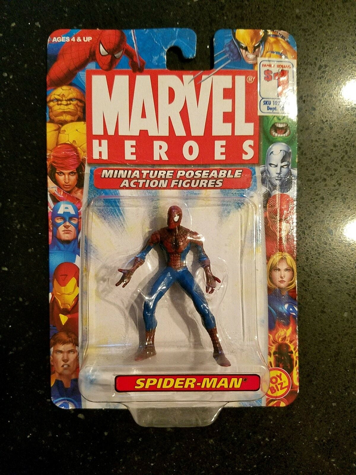 Marvel Heroes Miniature Poseable Action Figure Spider-man - Walmart.com