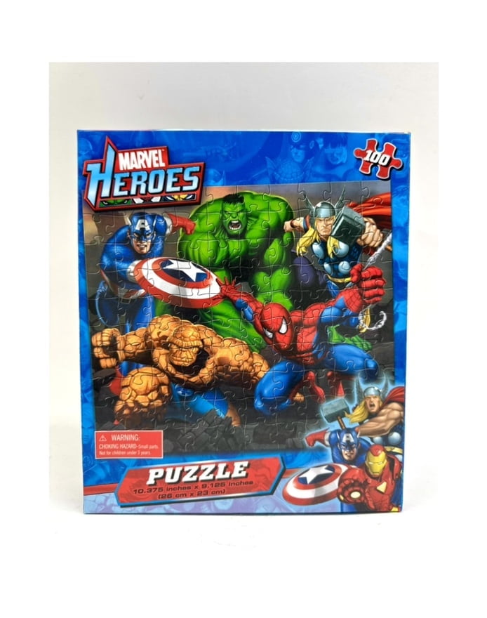 Marvel Heroes My Favorites Puzzle Toy Hulk Spiderman Thor Captain ...