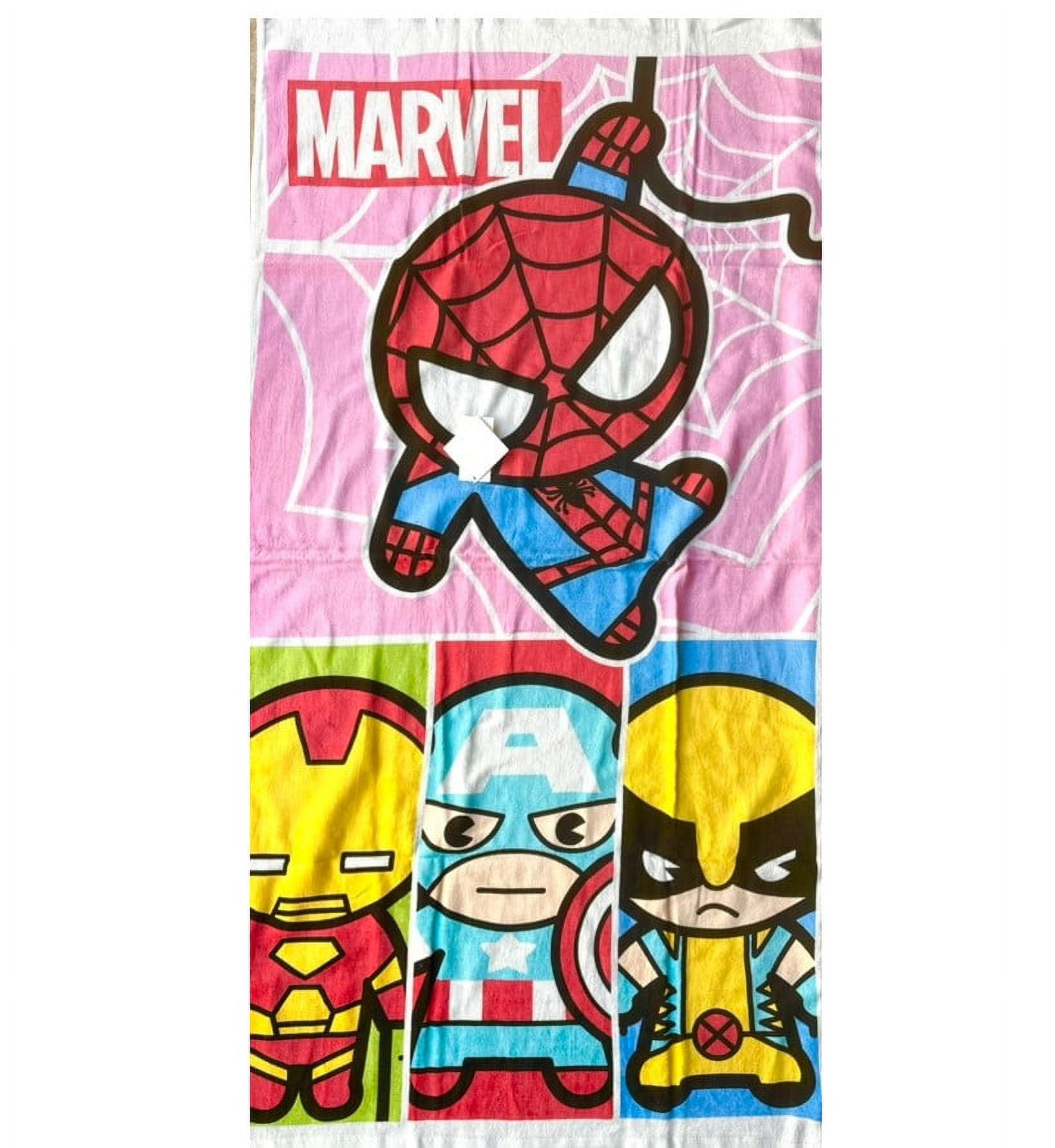 Marvel Heroes Pink Spiderman Iron Man Captain America X-Man Bath Beach ...