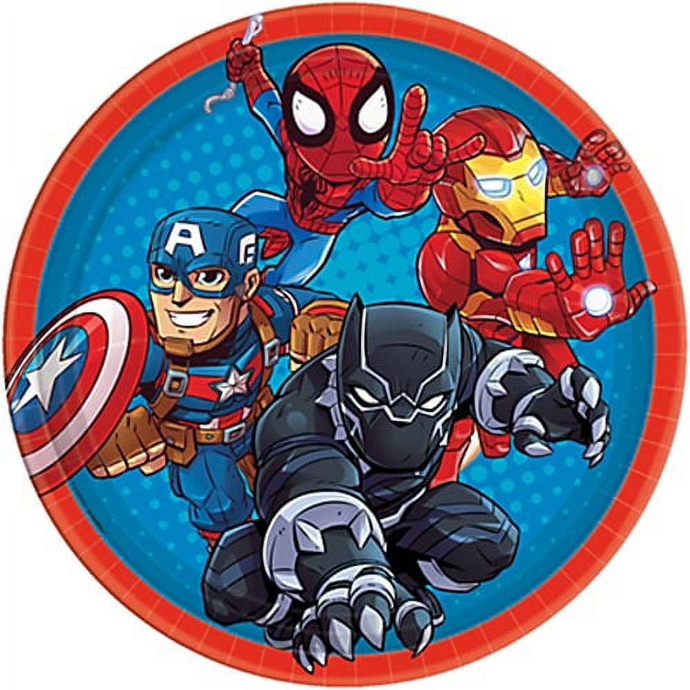 Marvel Heroes Plates 9" Round (8ct) - Walmart.com