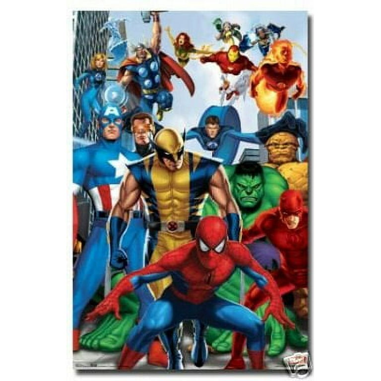 Marvel Heroes Plakat Marvel Comics 12 Classic Super Hero Characters