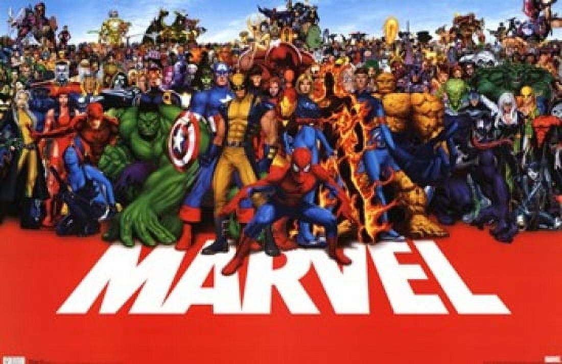 Marvel - Heroes Poster Print (36 x 24) - Walmart.com