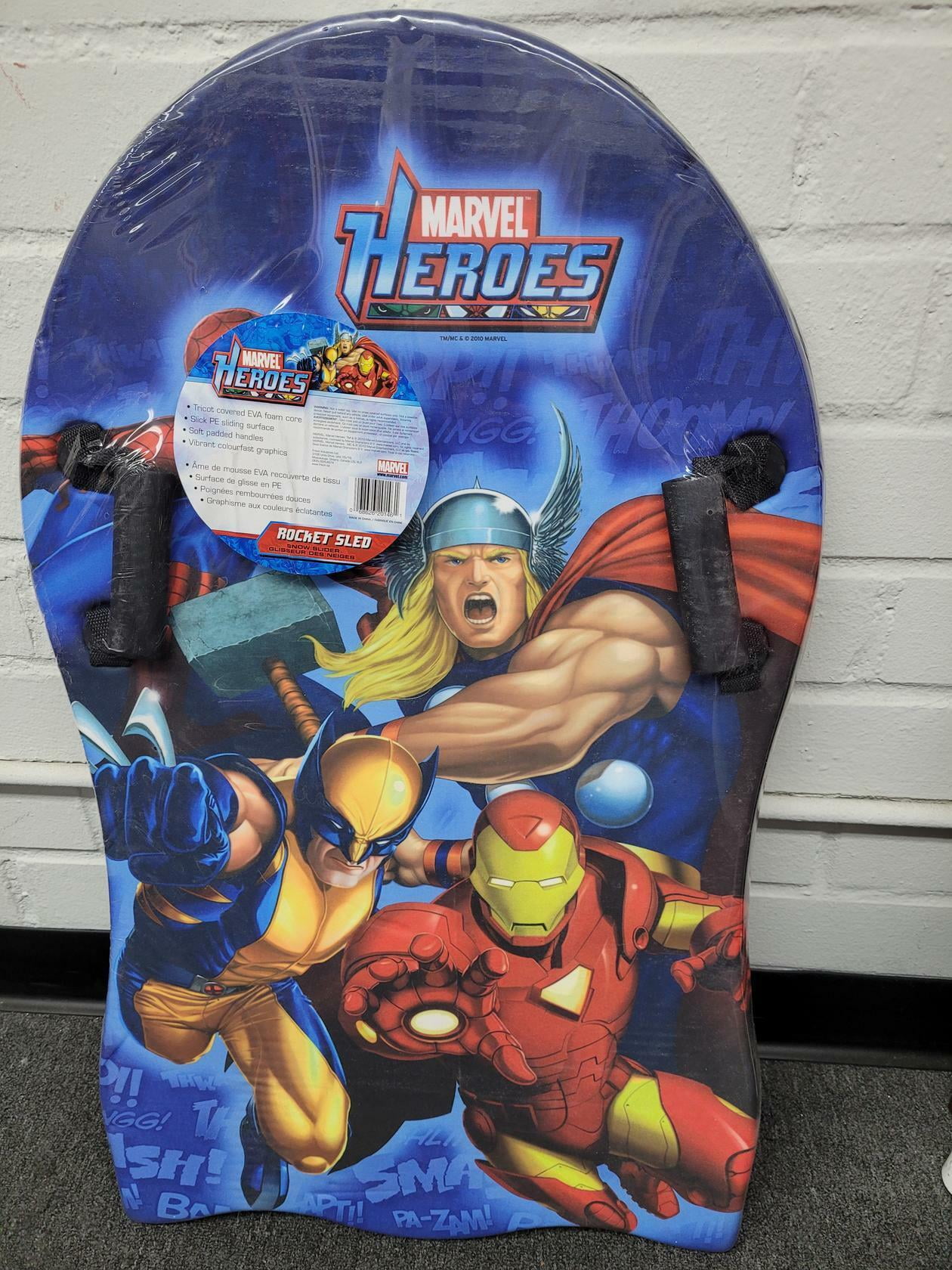 Marvel Heroes Rocket Sled Snow Slider - 34 Inches - Walmart.com