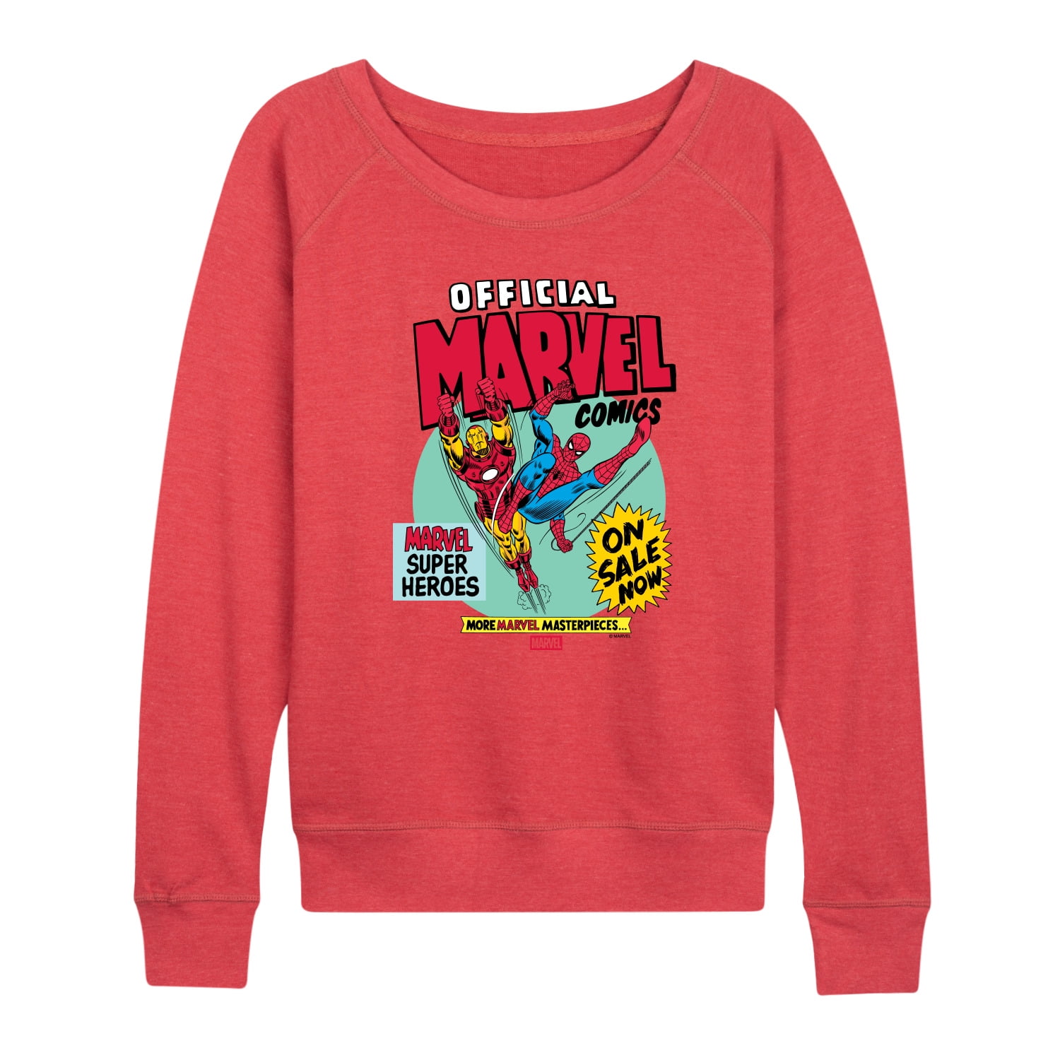Marvel - Heroes Spider-Man Iron Man - Women's French Terry Long Sleeve ...