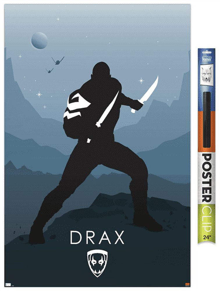 Marvel Heroic Silhouette - Drax Wall Poster, 22.375" x 34" - Walmart.com