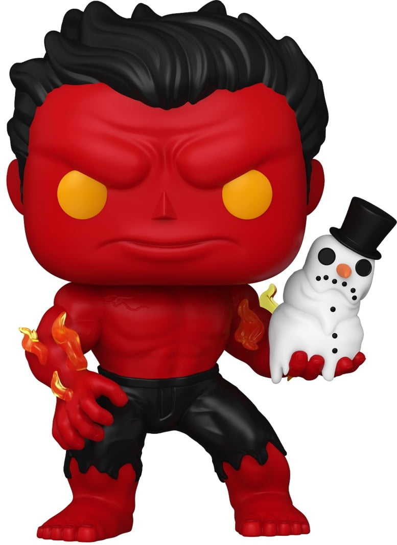 Marvel Holiday Red Hulk with SnowmanFunko Pop! Vinyl Figure - Walmart.com