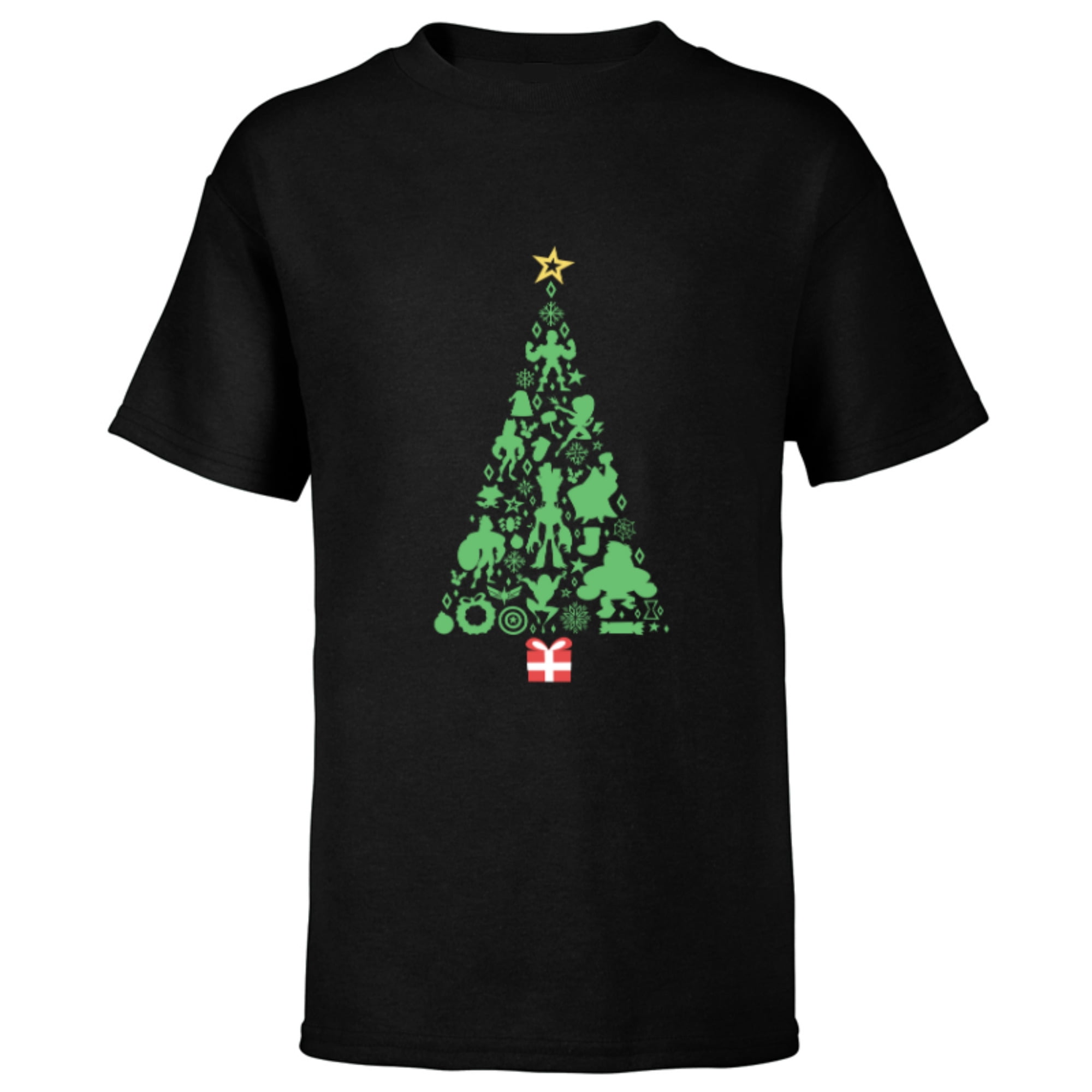 Marvel Holiday Super Heroes Christmas Tree - Short Sleeve T-Shirt for ...