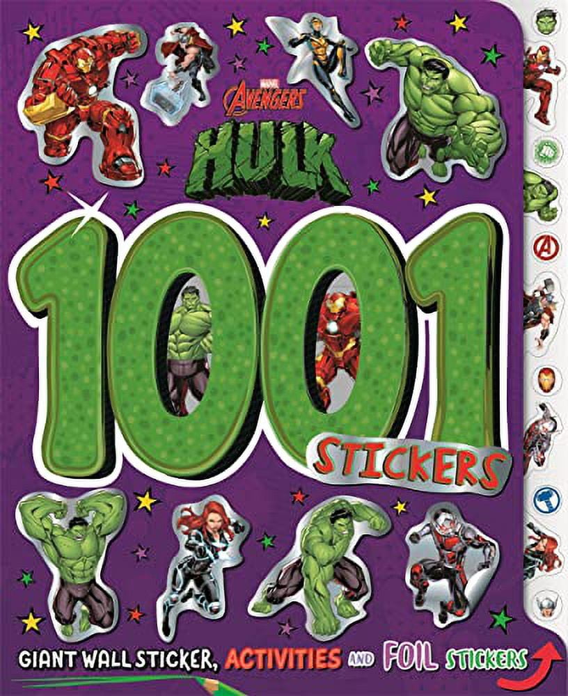 Marvel Hulk Superhero Kids Book: 1001 Stickers - Walmart.com