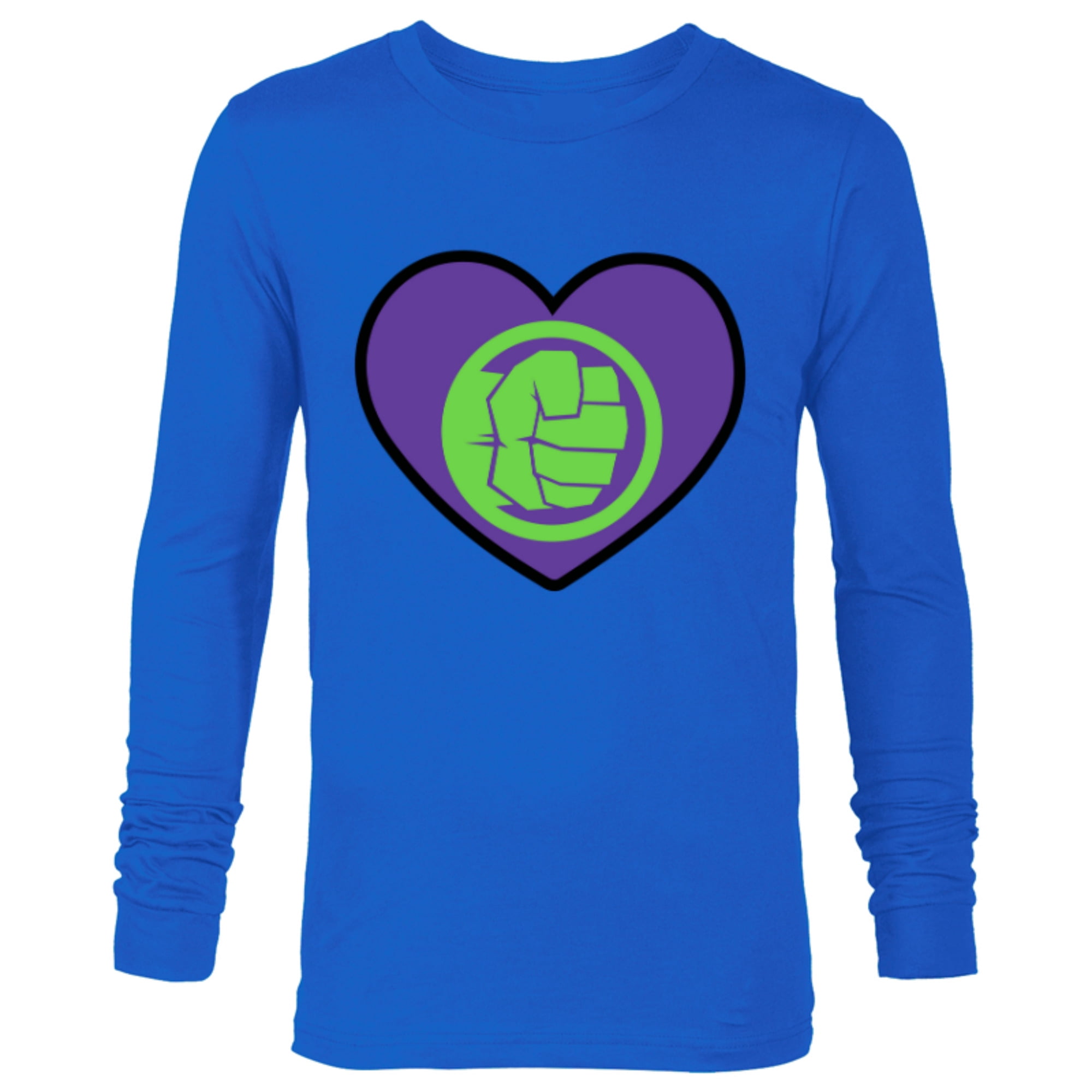 Marvel Hulk Avengers Heart Love Romantic Valentine’s Day - Long Sleeve ...