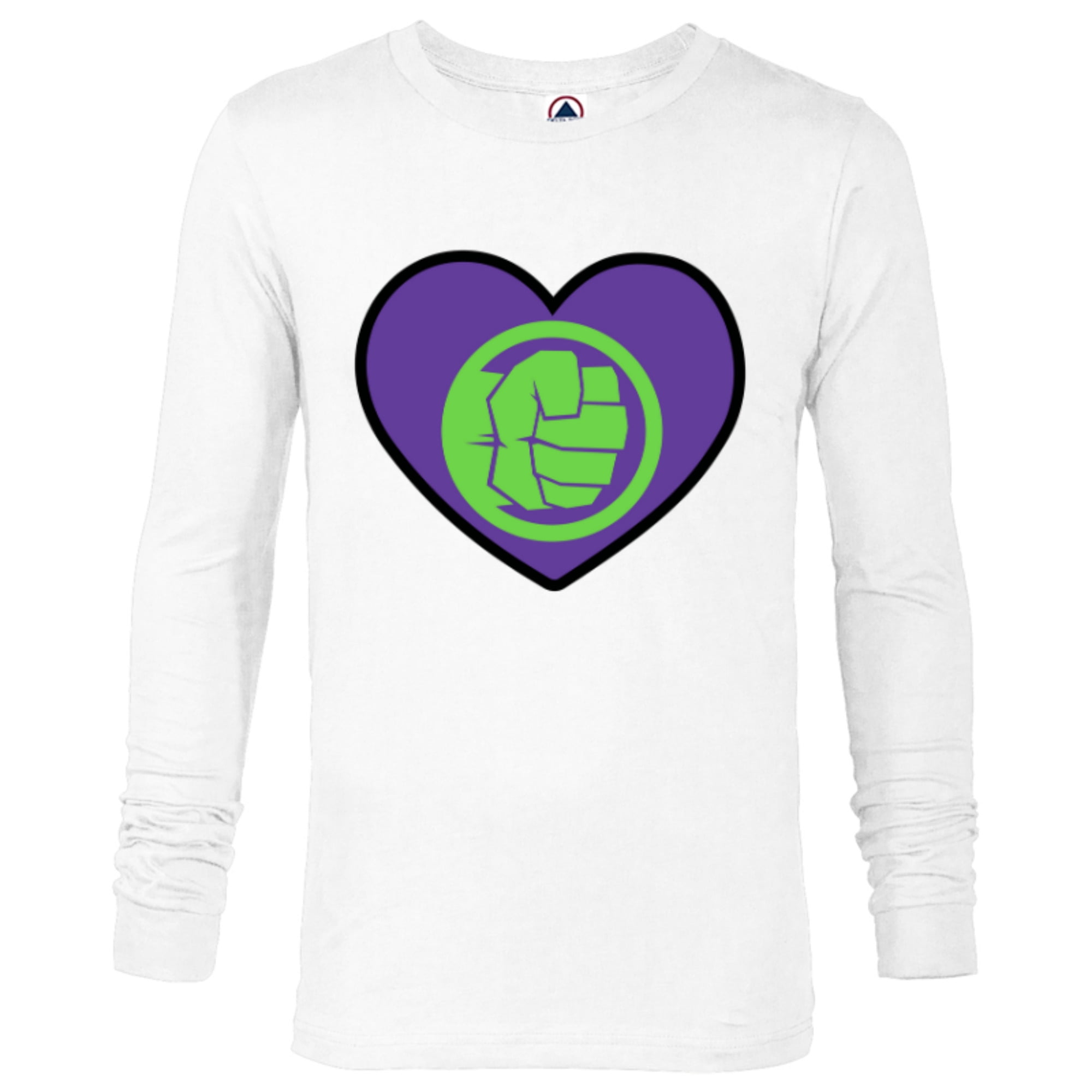 Marvel Hulk Avengers Heart Love Romantic Valentine’s Day - Long Sleeve ...