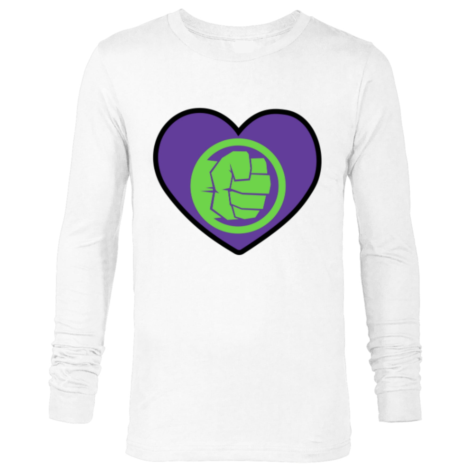 Marvel Hulk Avengers Heart Love Romantic Valentine’s Day - Long Sleeve ...
