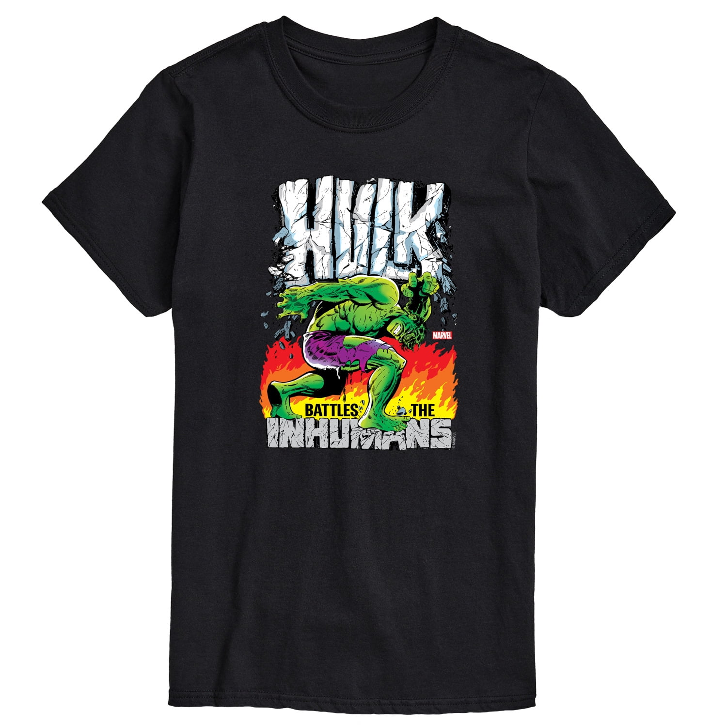 Marvel Hulk - Battles The Inhumans - Men's Short Sleeve Graphic T-Shirt ...