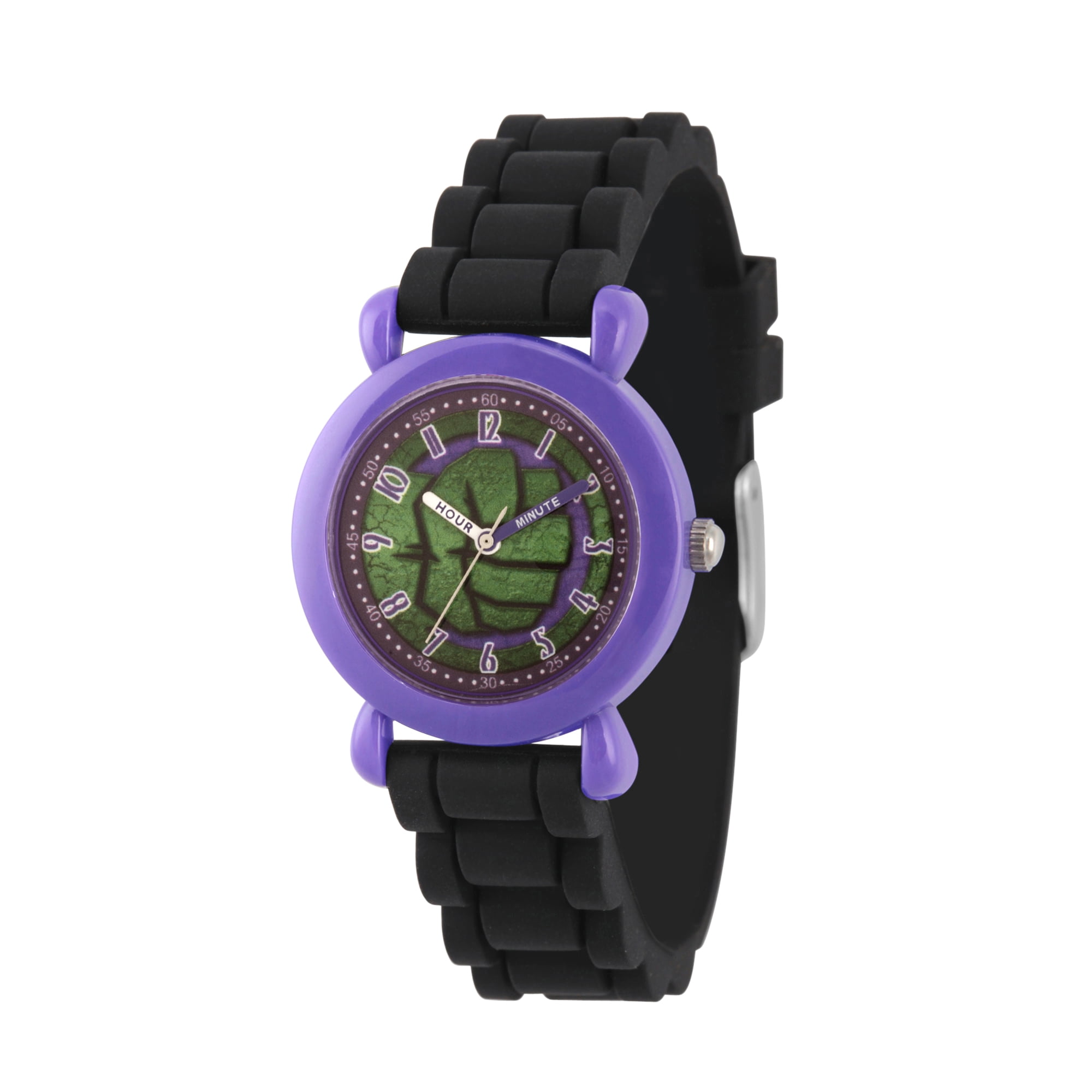 Marvel Hulk Boys' Purple Plastic Watch, 1-Pack - Walmart.com