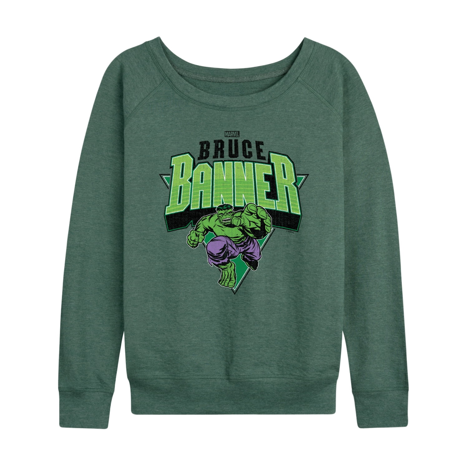 Marvel Hulk - Bruce Banner - Women's French Terry Pullover Sweatshirt ...