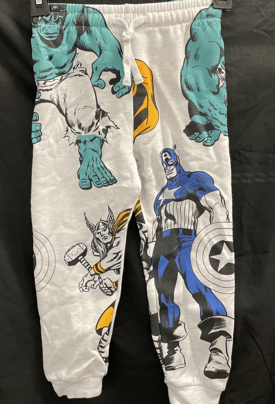 Marvel Hulk Captain America & Thor Kids Graphic Drawstring Sweatpants ...