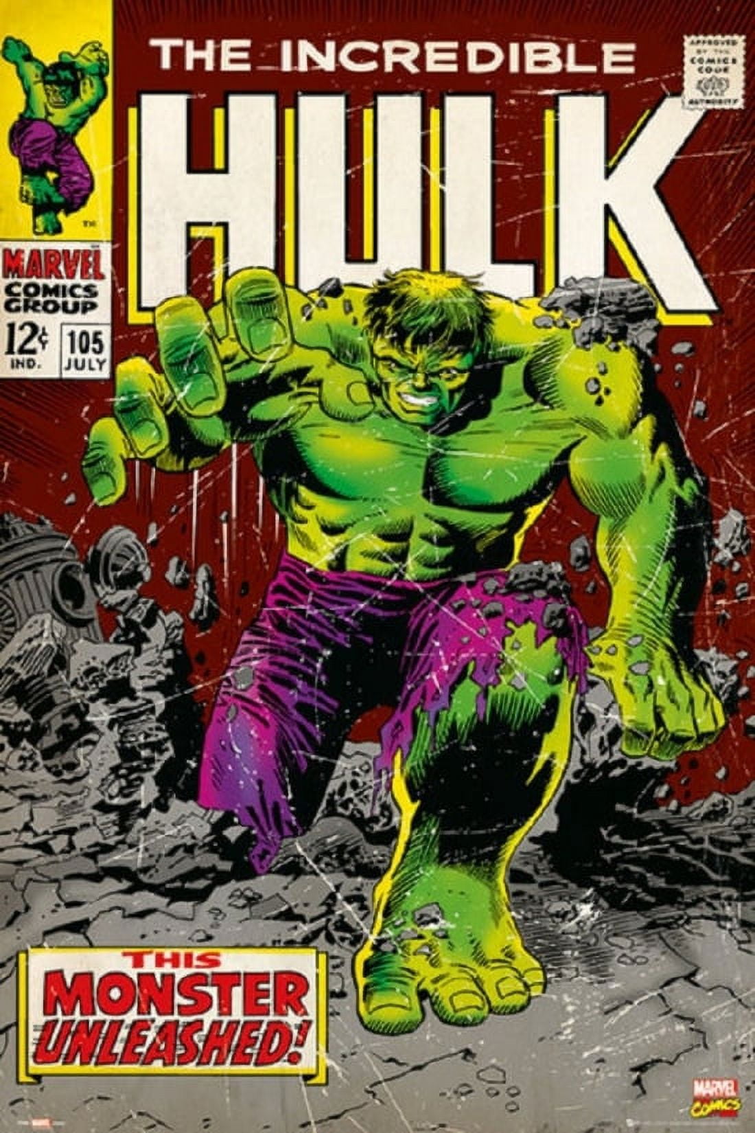 Marvel Hulk - Comic Book Cover Laminated Poster (24 x 36) - Walmart.com