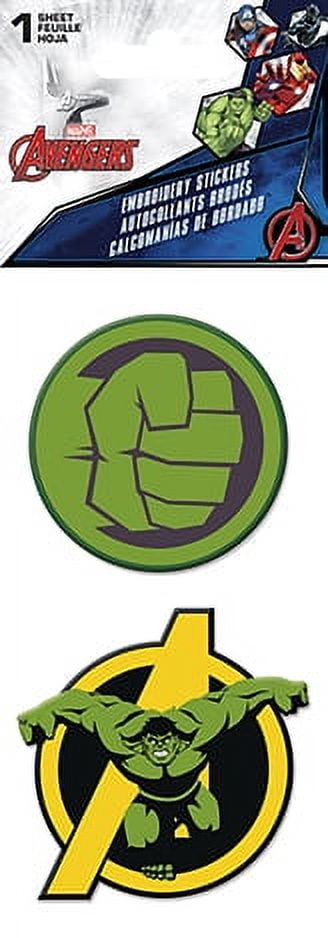 Marvel Hulk Embroidered Stickers - Walmart.com