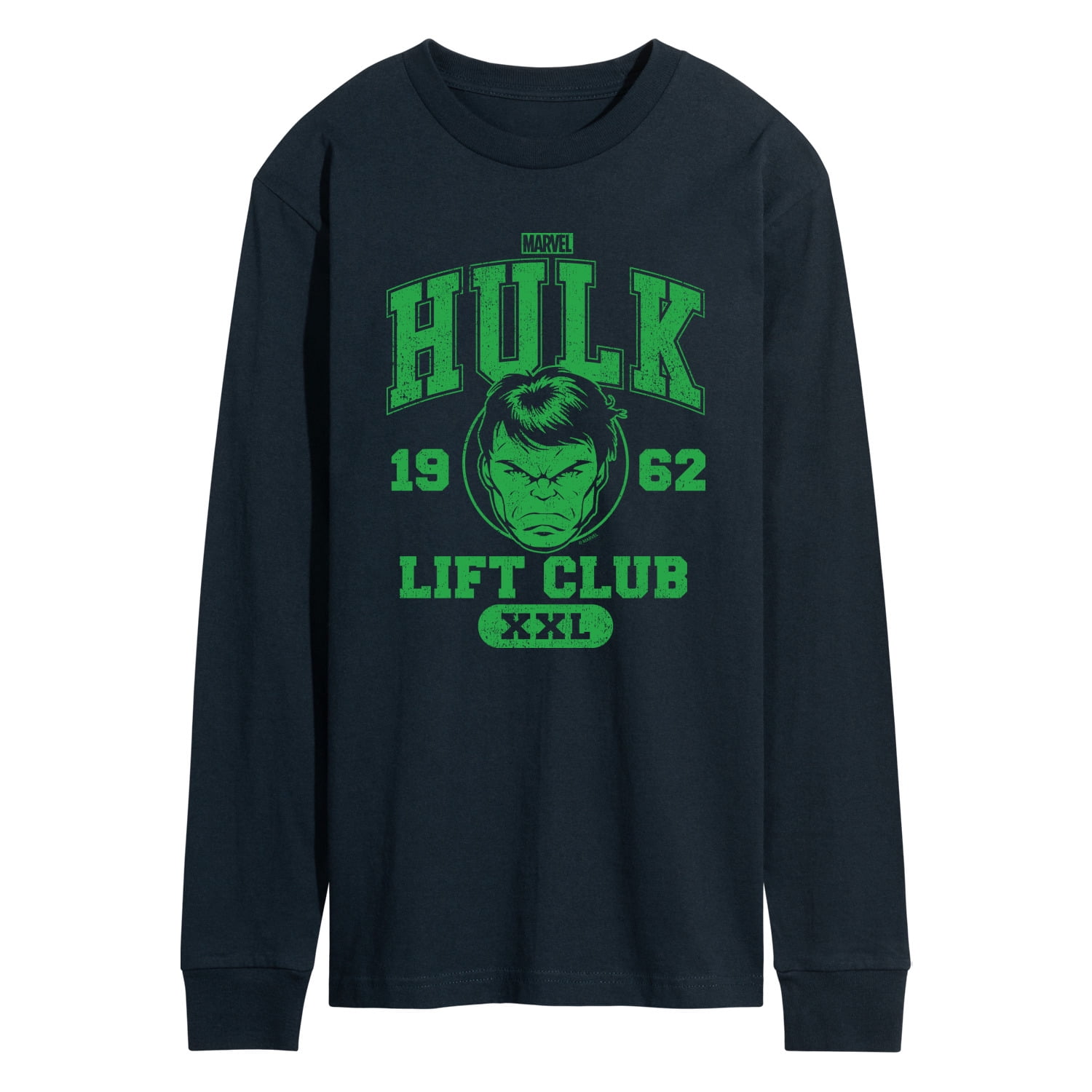 Marvel Hulk - Lift Club - Men's Long Sleeve Graphic T-Shirt - Walmart.com