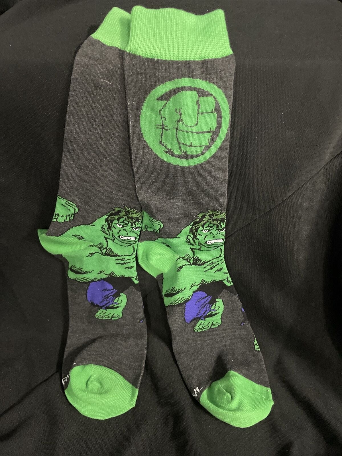 Marvel Hulk Mens Novelty Crew Sock Size 10-13 - Walmart.com