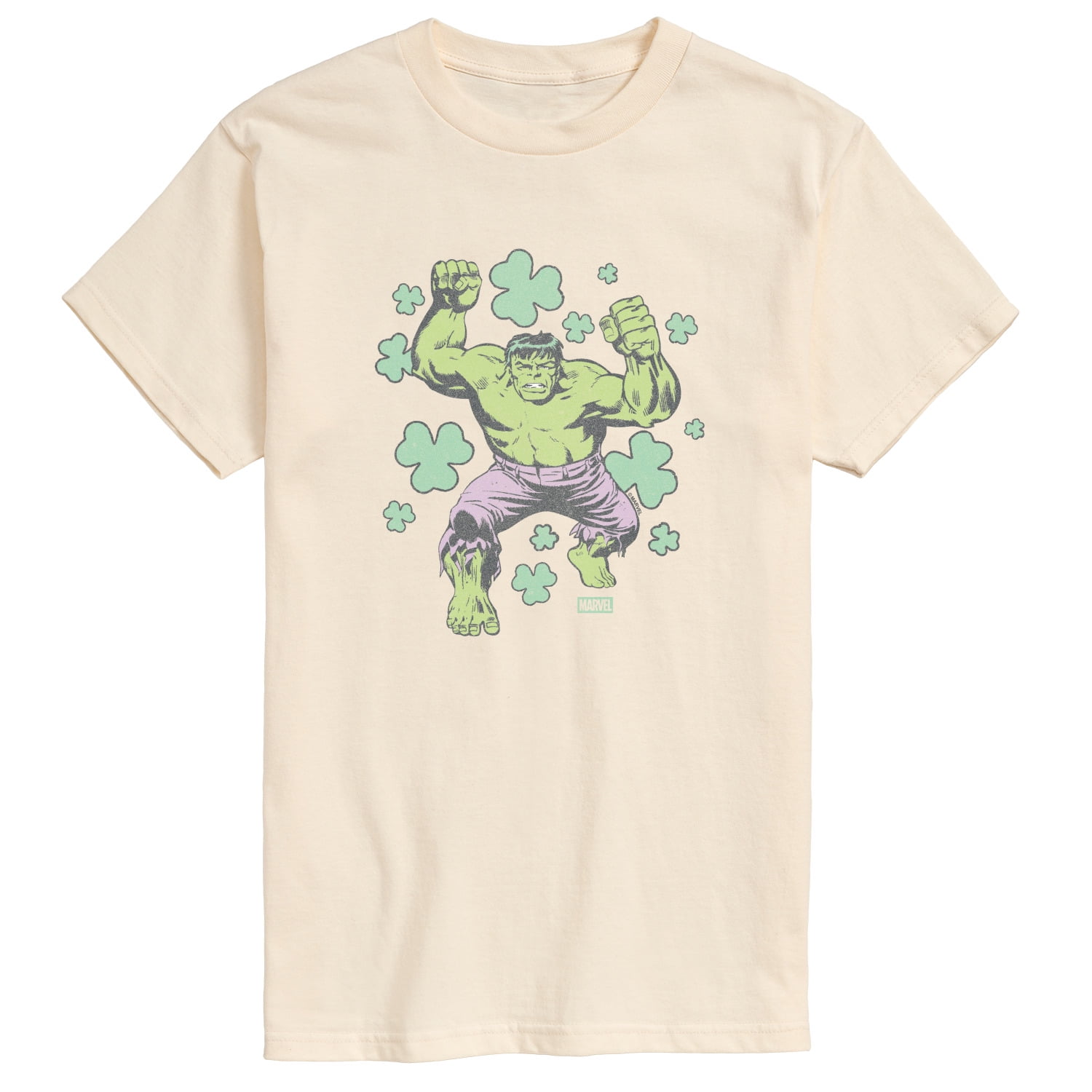 Marvel - Hulk Shamrocks - Men's Short Sleeve Graphic T-Shirt - Walmart.com