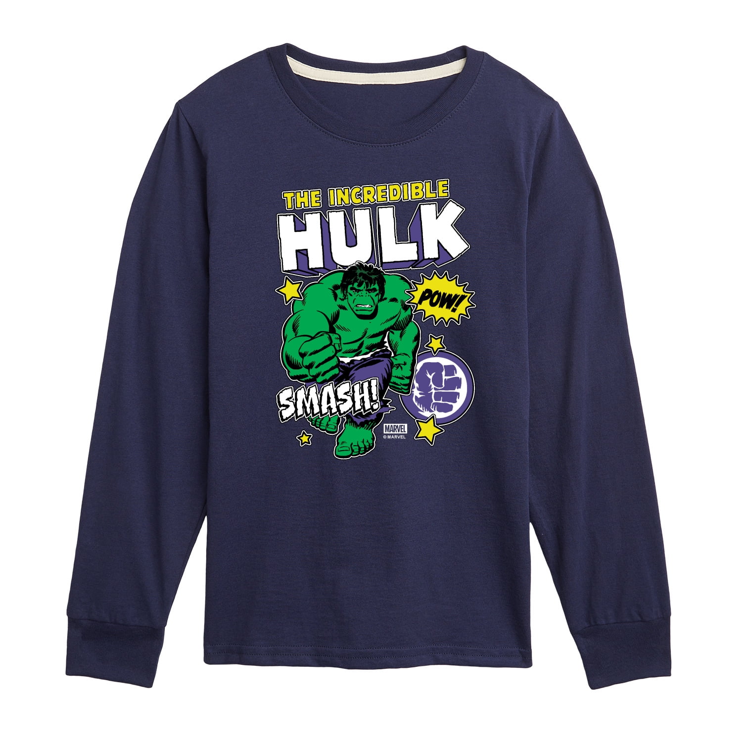 Marvel Hulk - Sticker Collage - Toddler And Youth Long Sleeve Graphic T ...