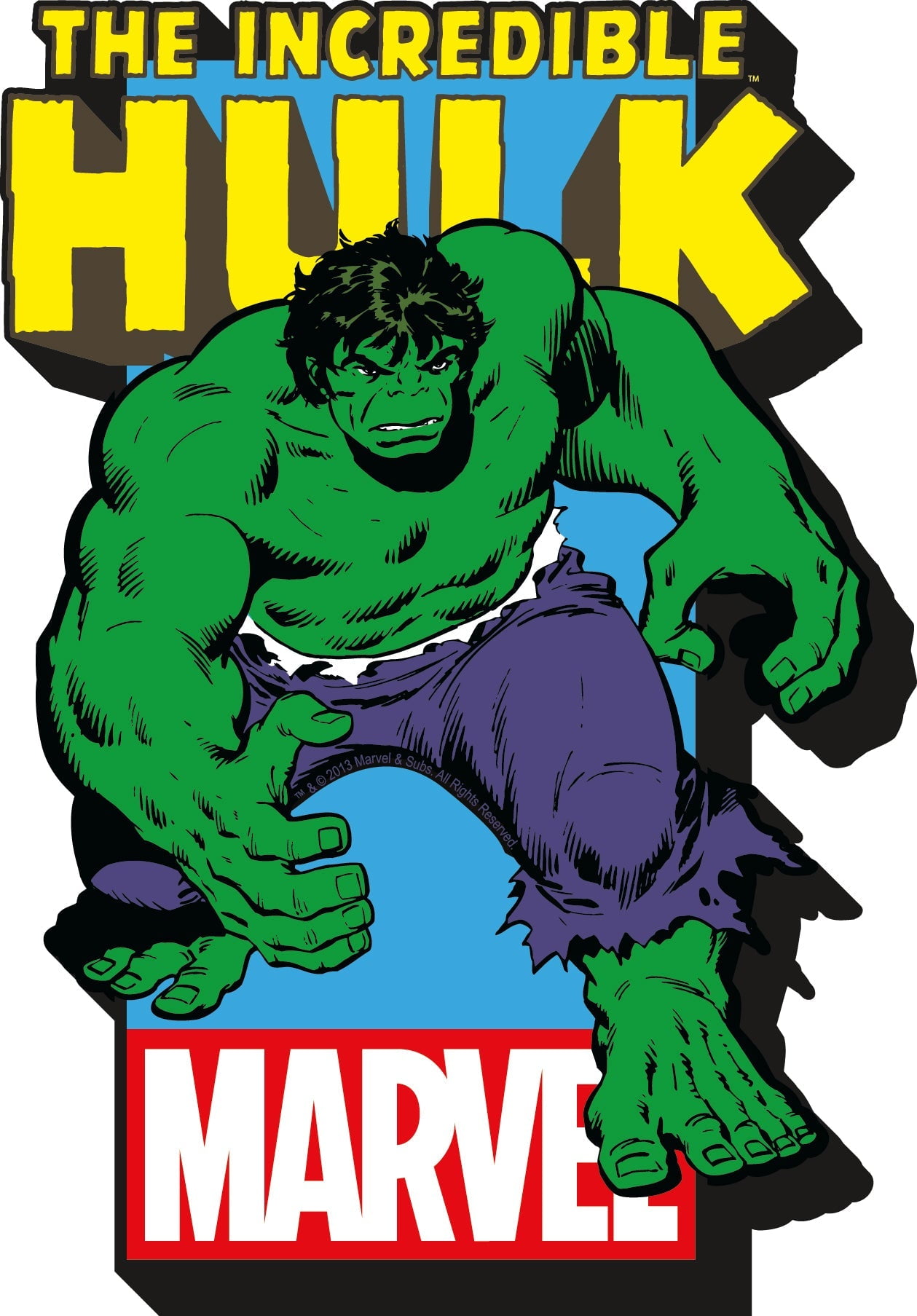 Marvel Hulk with Logo Funky Chunky Magnet - Walmart.com