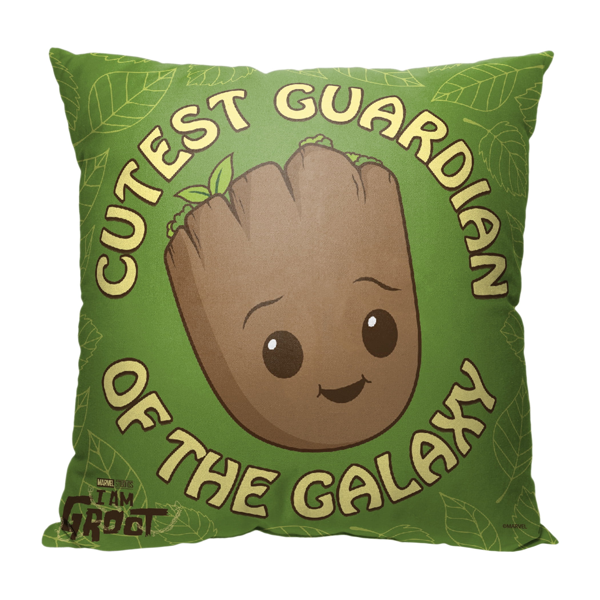 Marvel I Am Groot Cutest In The Galaxy Kids Printed Throw Pillow, 18 x ...