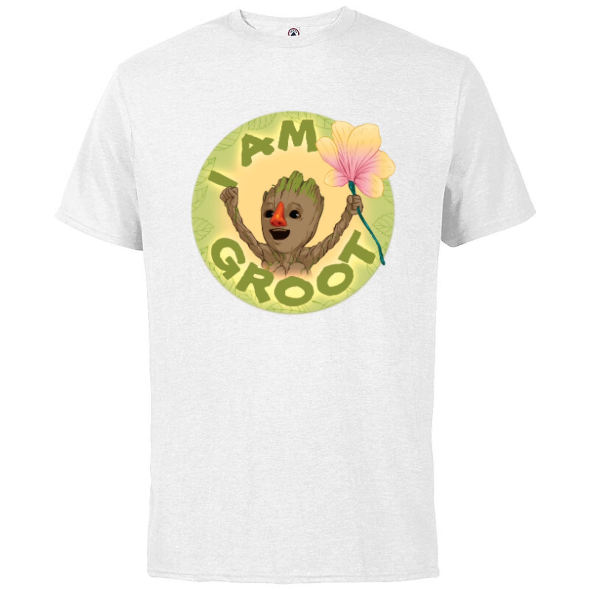 Marvel I Am Groot Guardians of the Galaxy Groot with Nose - Short Sleeve Cotton T-Shirt for ...