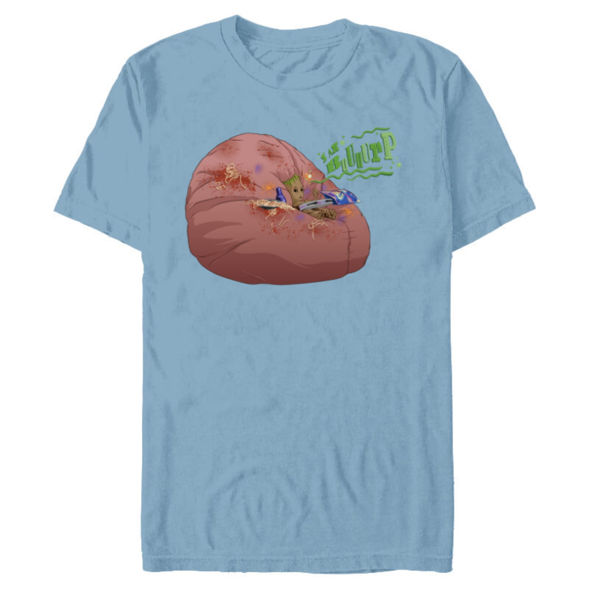 Marvel I Am Groot Guardians of the Galaxy Messy Pillow Burp - Short Sleeve Blended T-Shirt for ...