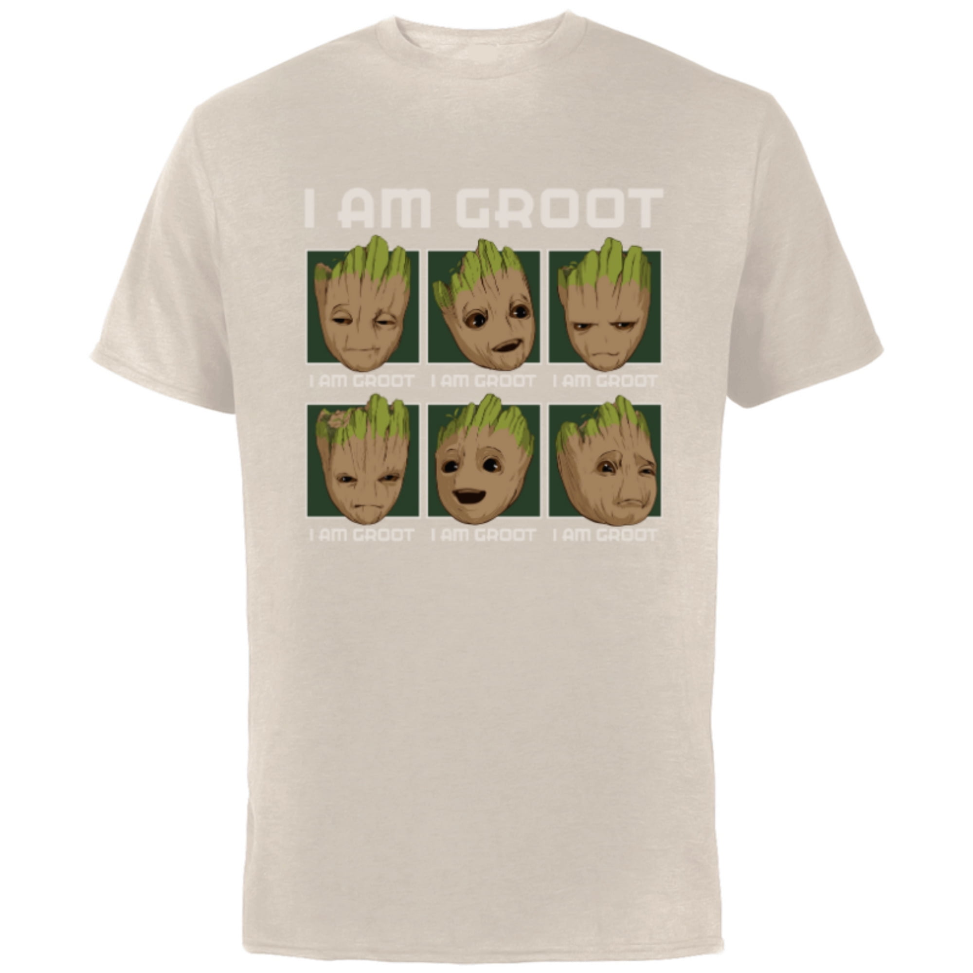 Marvel I Am Groot Guardians of the Galaxy Moods of Groot - Short Sleeve ...