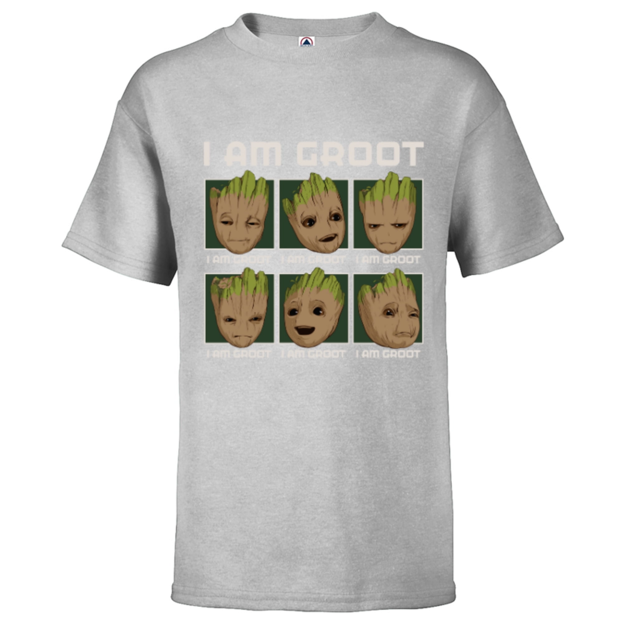Marvel I Am Groot Guardians of the Galaxy Moods of Groot - Short Sleeve ...