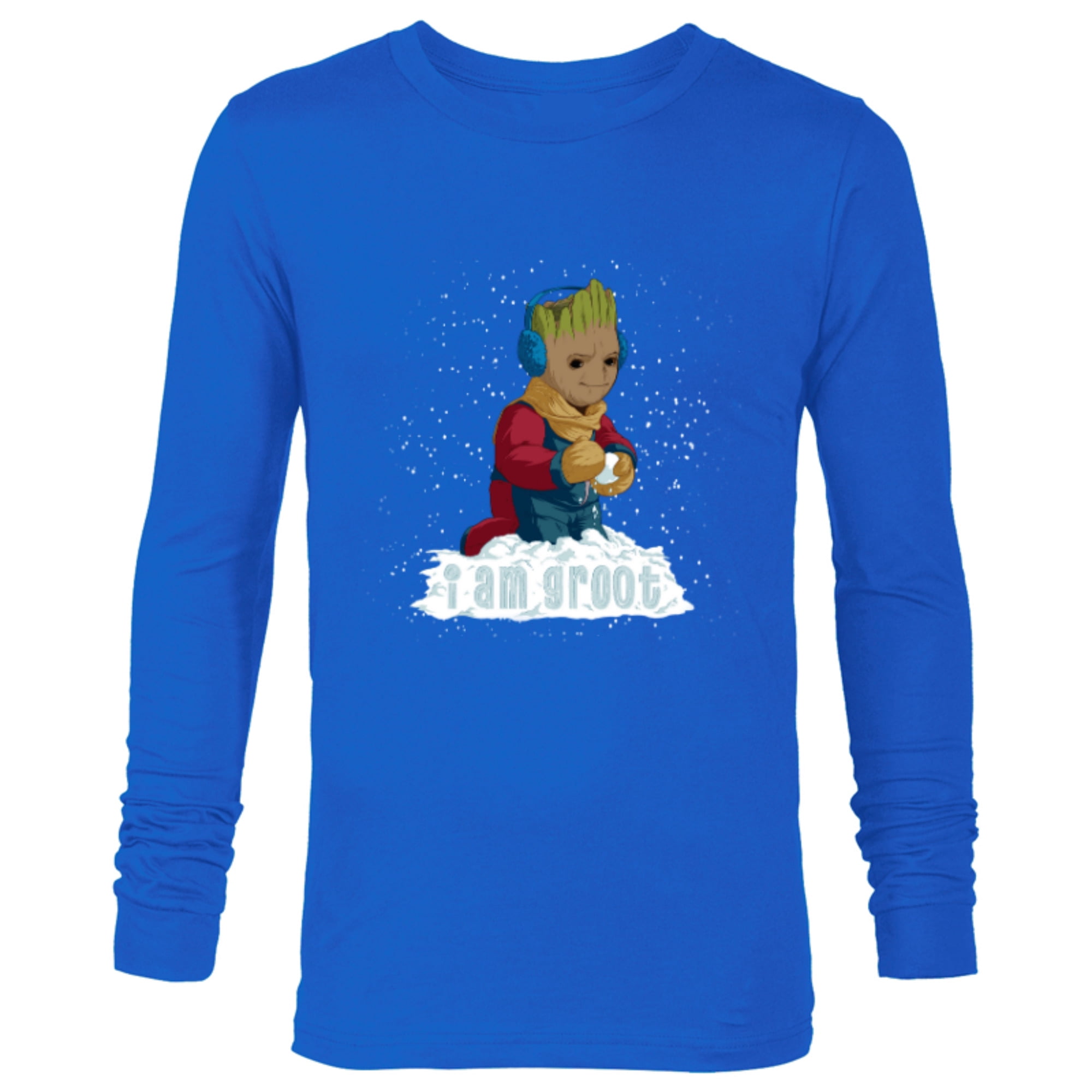 Marvel I Am Groot Guardians of the Galaxy Snow Day Groot - Long Sleeve ...