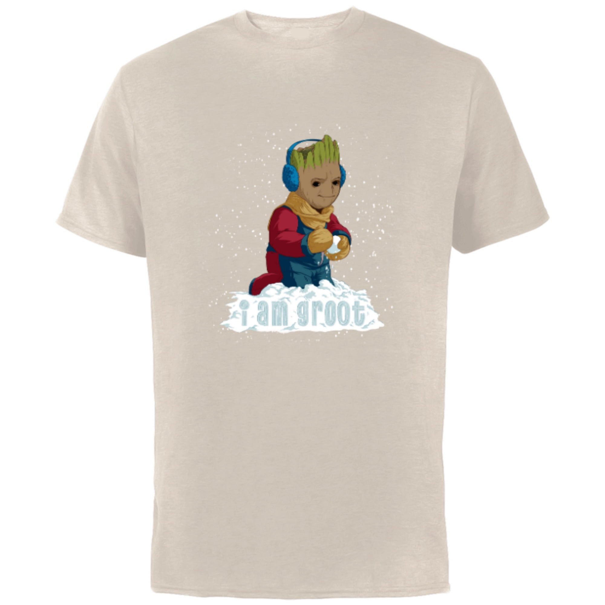 Marvel I Am Groot Guardians of the Galaxy Snow Day Groot - Short Sleeve ...