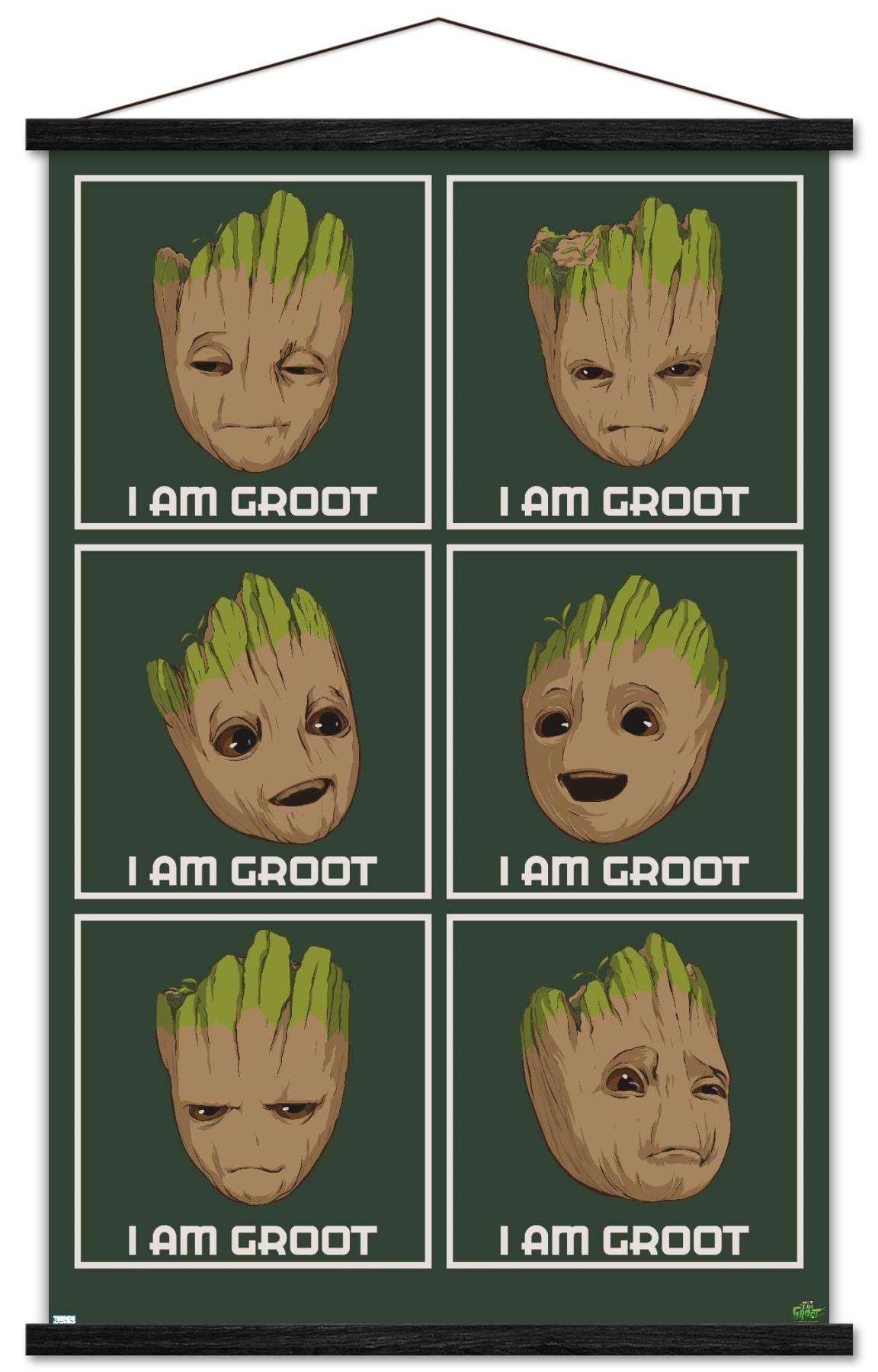 Marvel I Am Groot: Season 2 - I Am Groot Wall Poster with Magnetic ...