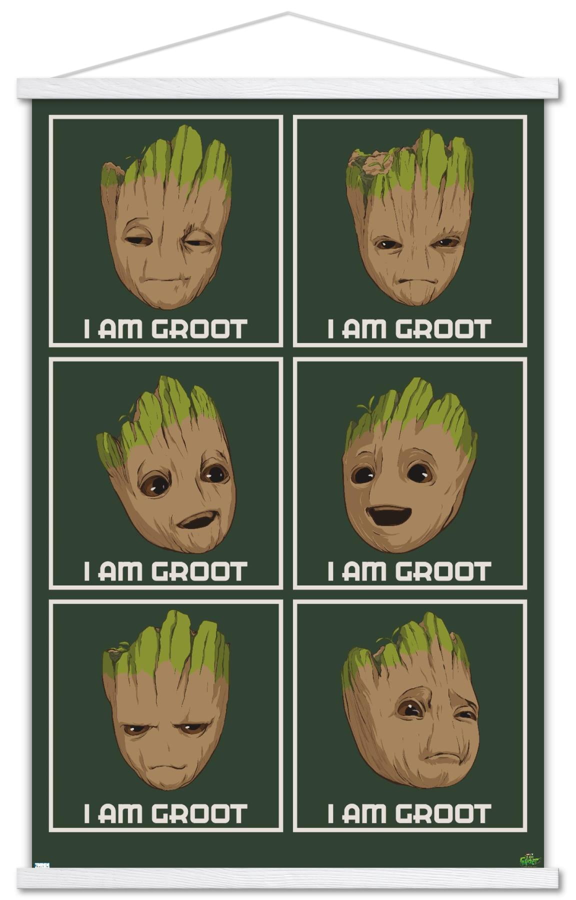 Marvel I Am Groot: Season 2 - I Am Groot Wall Poster with Magnetic ...