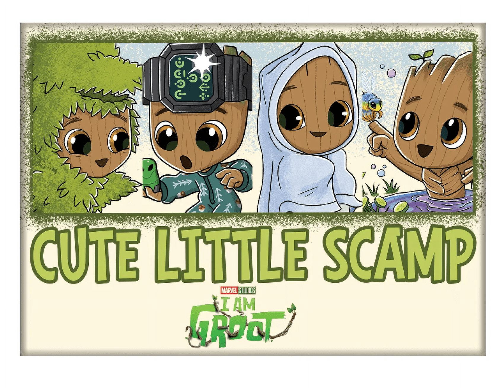 Marvel I am Groot Cute Little Scamp Ata-Boy Magnet 2.5" X 3.5 ...