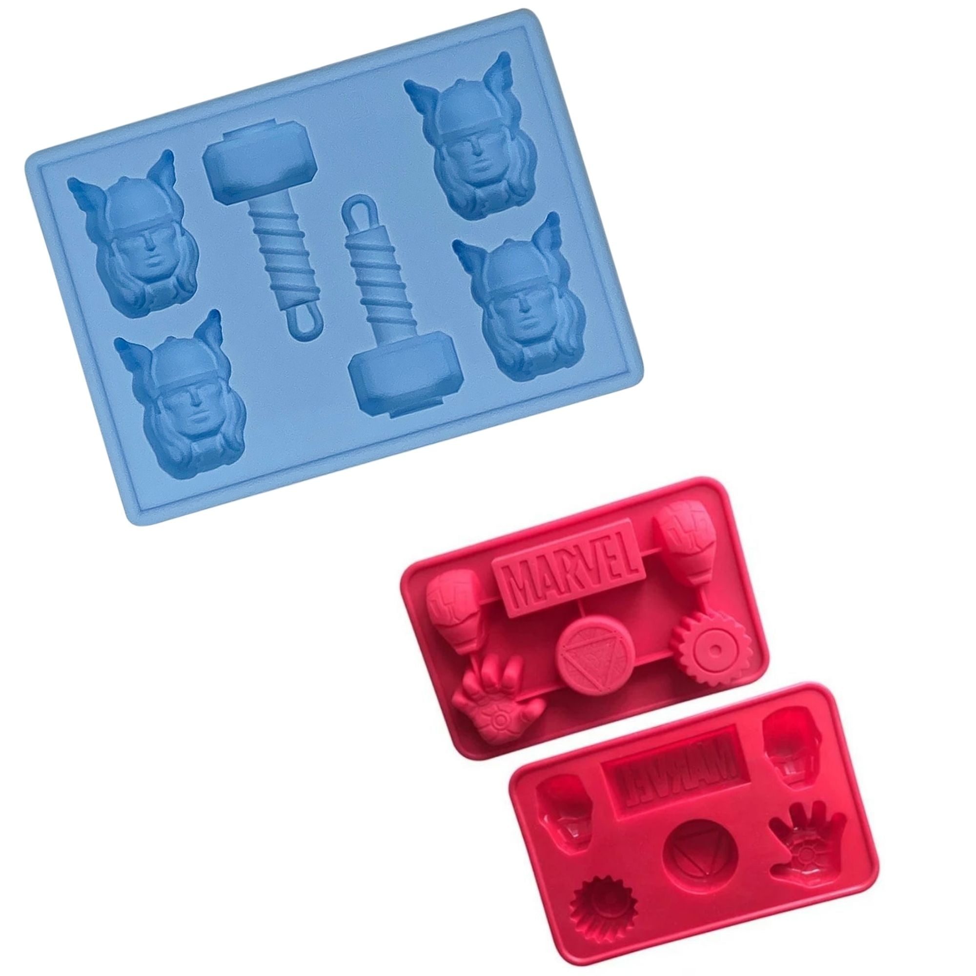 Marvel Ice Tray Silicone Molds for Thor & Iron Man 2pk - Walmart.com