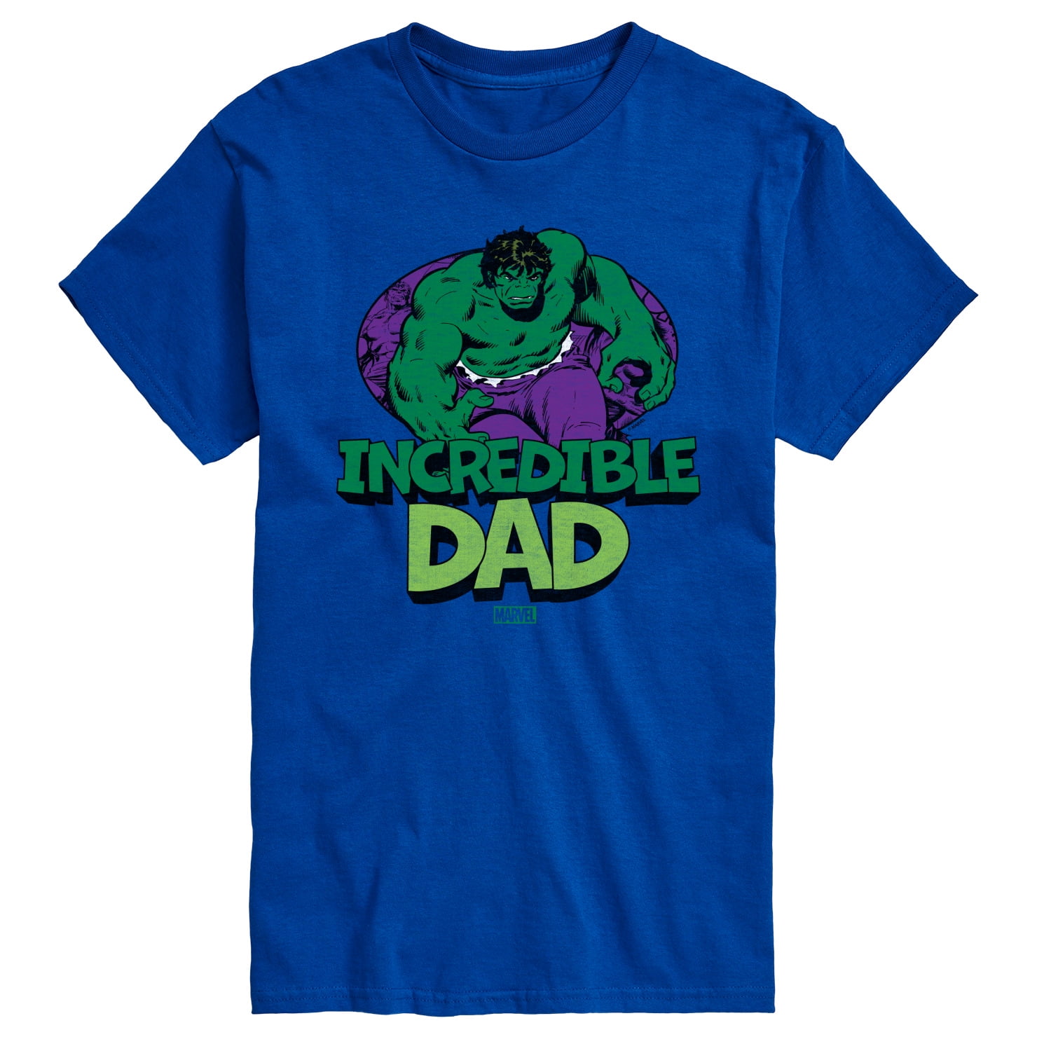 Marvel - Incredible Dad Hulk - Men's Short Sleeve Tee - Walmart.com