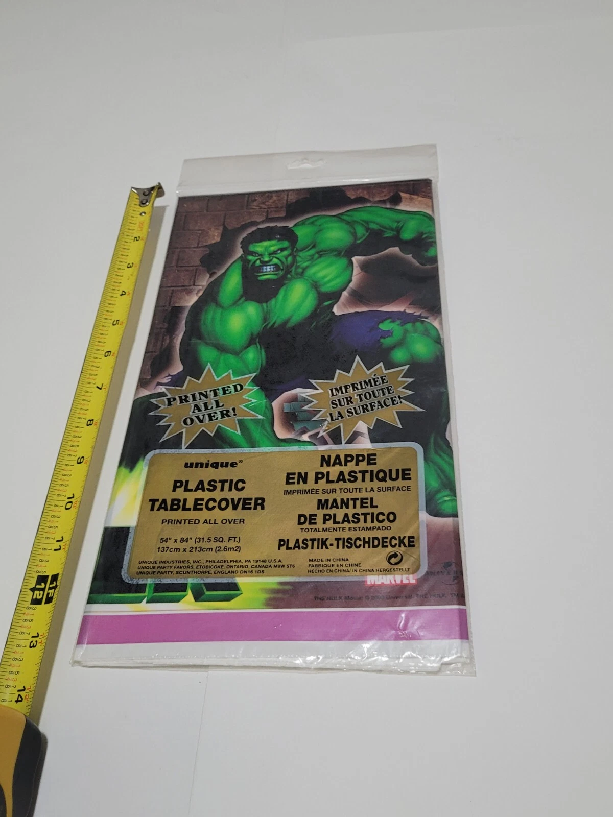 Marvel Incredible Hulk Birthday Party Rectangle Plastic Table Cover ...