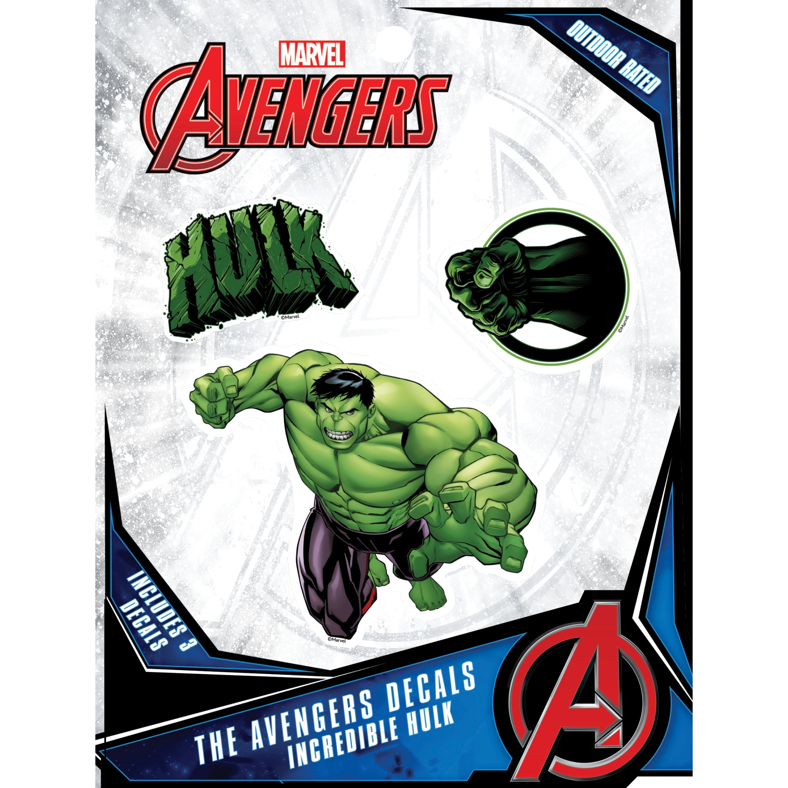 Marvel Incredible Hulk Fist Vinyl Decals - Set of 3 Outdoor Rated ...