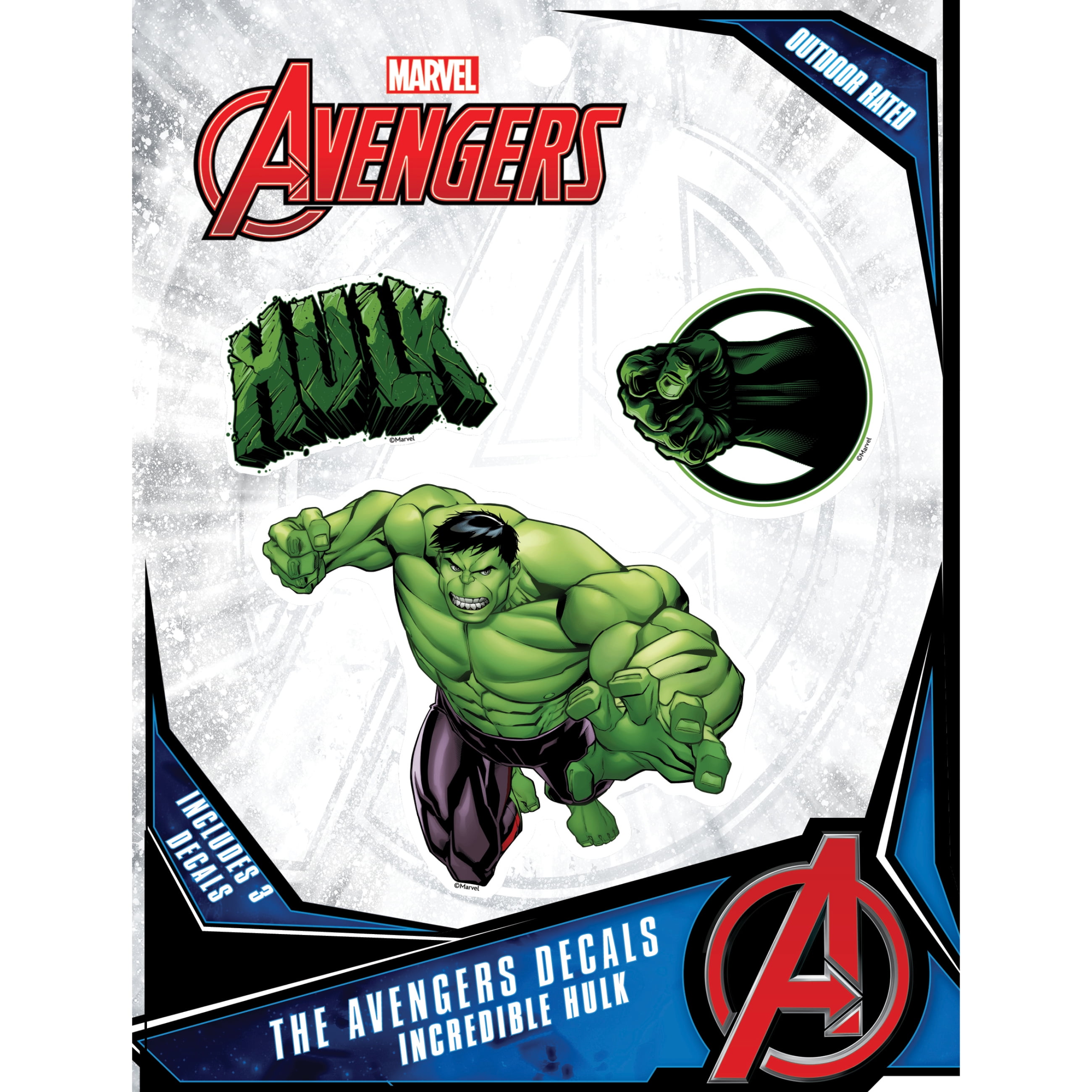 Marvel Incredible Hulk Fist Vinyl Decals - Set of 3 Outdoor Rated ...