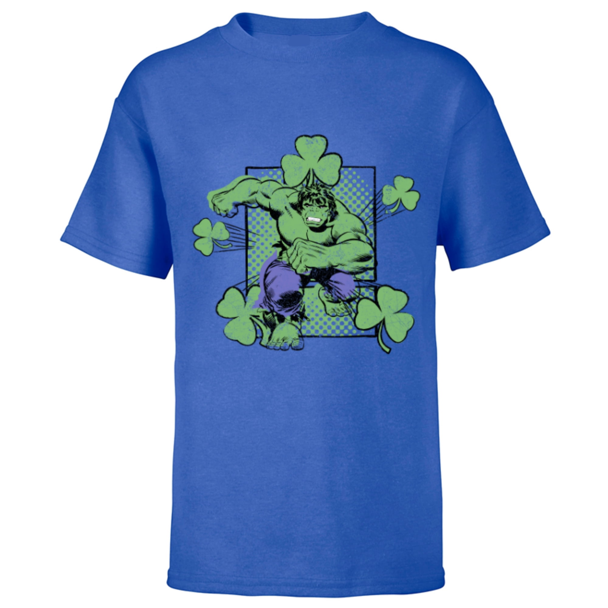 Marvel Super Heroes Hulk Green Shamrocks St. Patrick's Day - Short ...