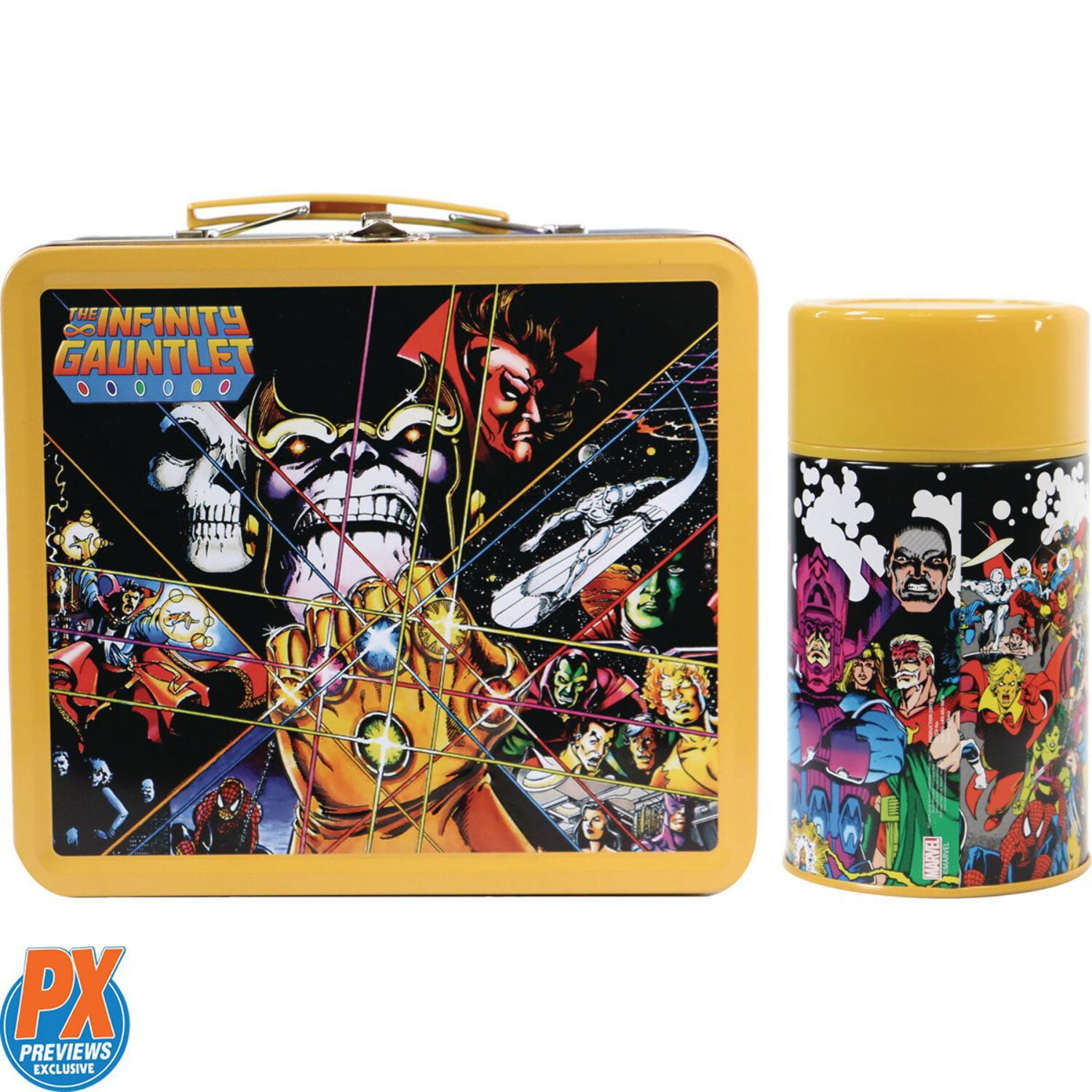 Marvel Infinity Gauntlet Lunch Box with Thermos (Comic) - Walmart.com
