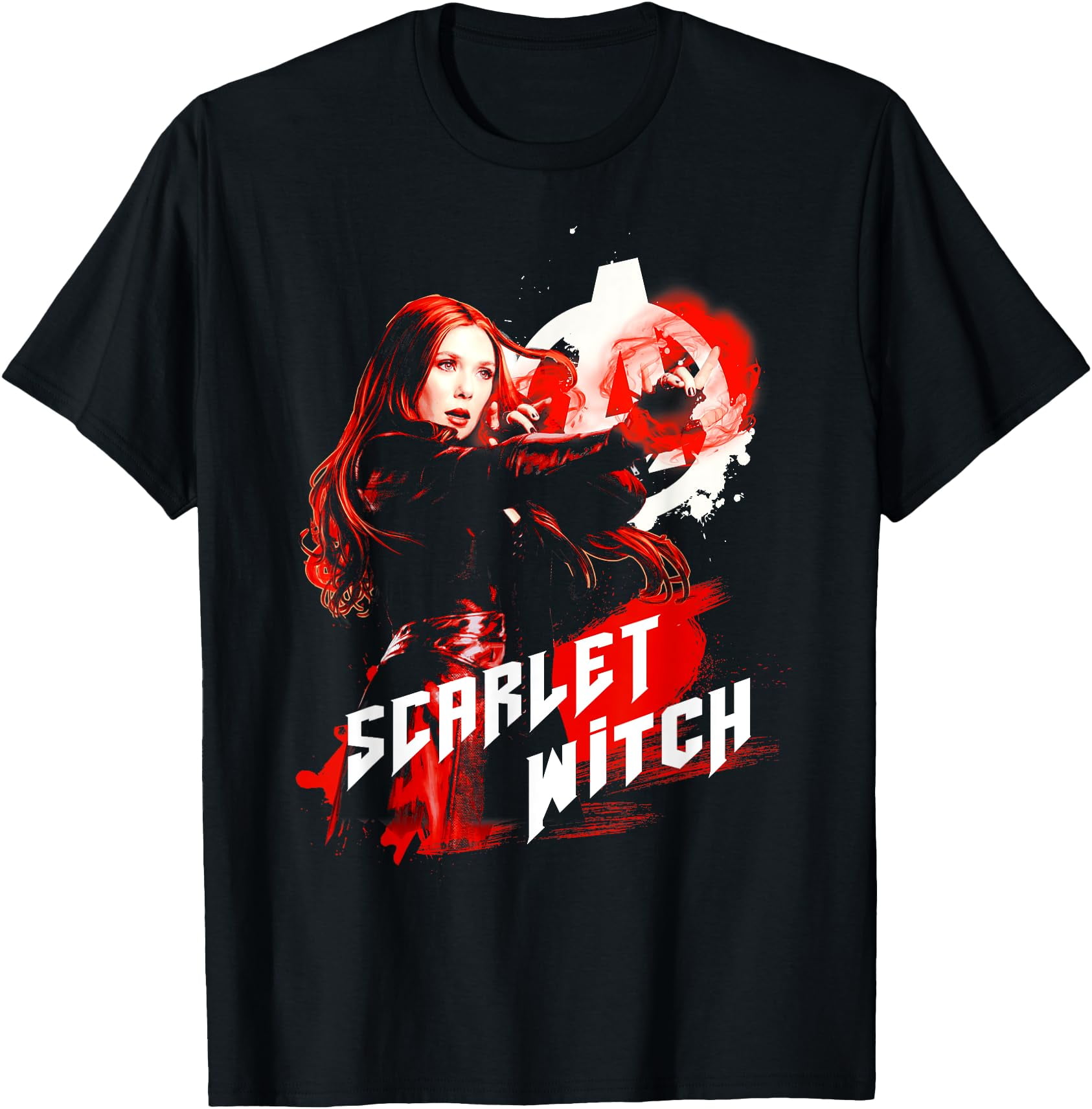 Marvel Infinity War Scarlet Witch Red Splat Graphic T-Shirt - Walmart.com