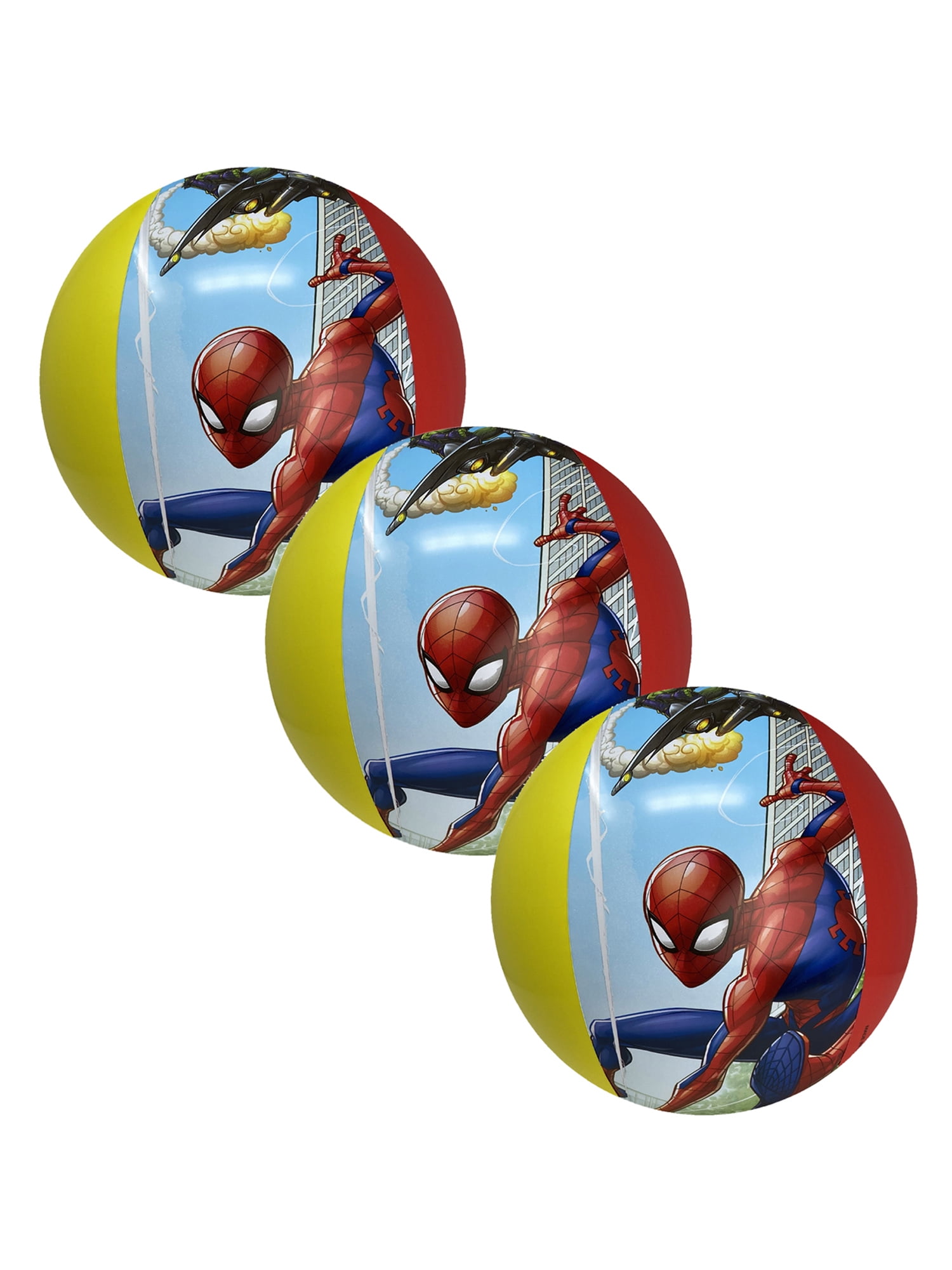 Marvel Inflatable Children's Beach Toy Ball, PVC Multicolored/Spider ...