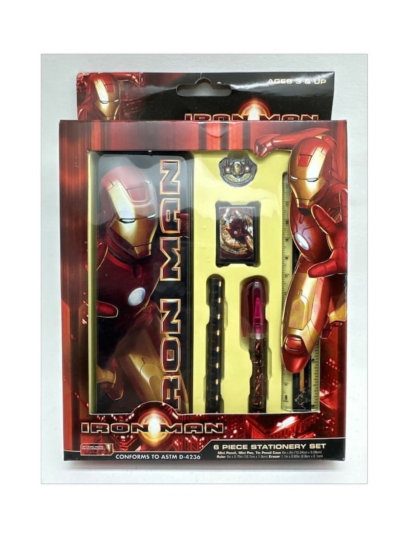 Marvel Iron Man 6 pcs Stationery Set - Walmart.com