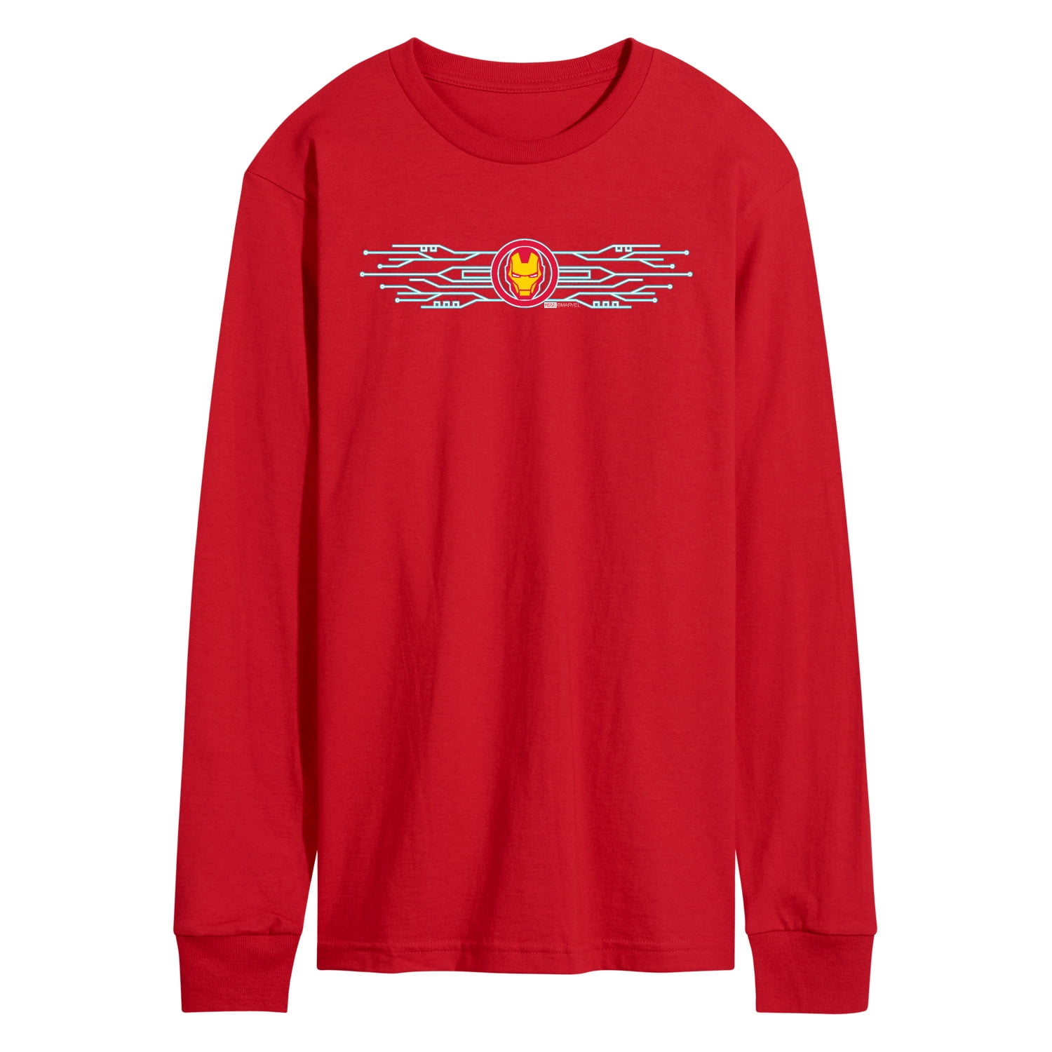 Marvel - Iron Man Horizontal - Men's Long Sleeve Tee - Walmart.com